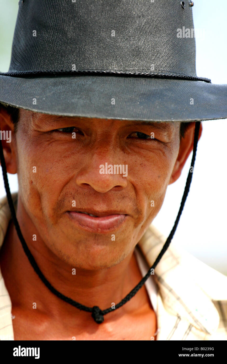 Photograph of a latino man fisherman from one of the rural beaches of ...