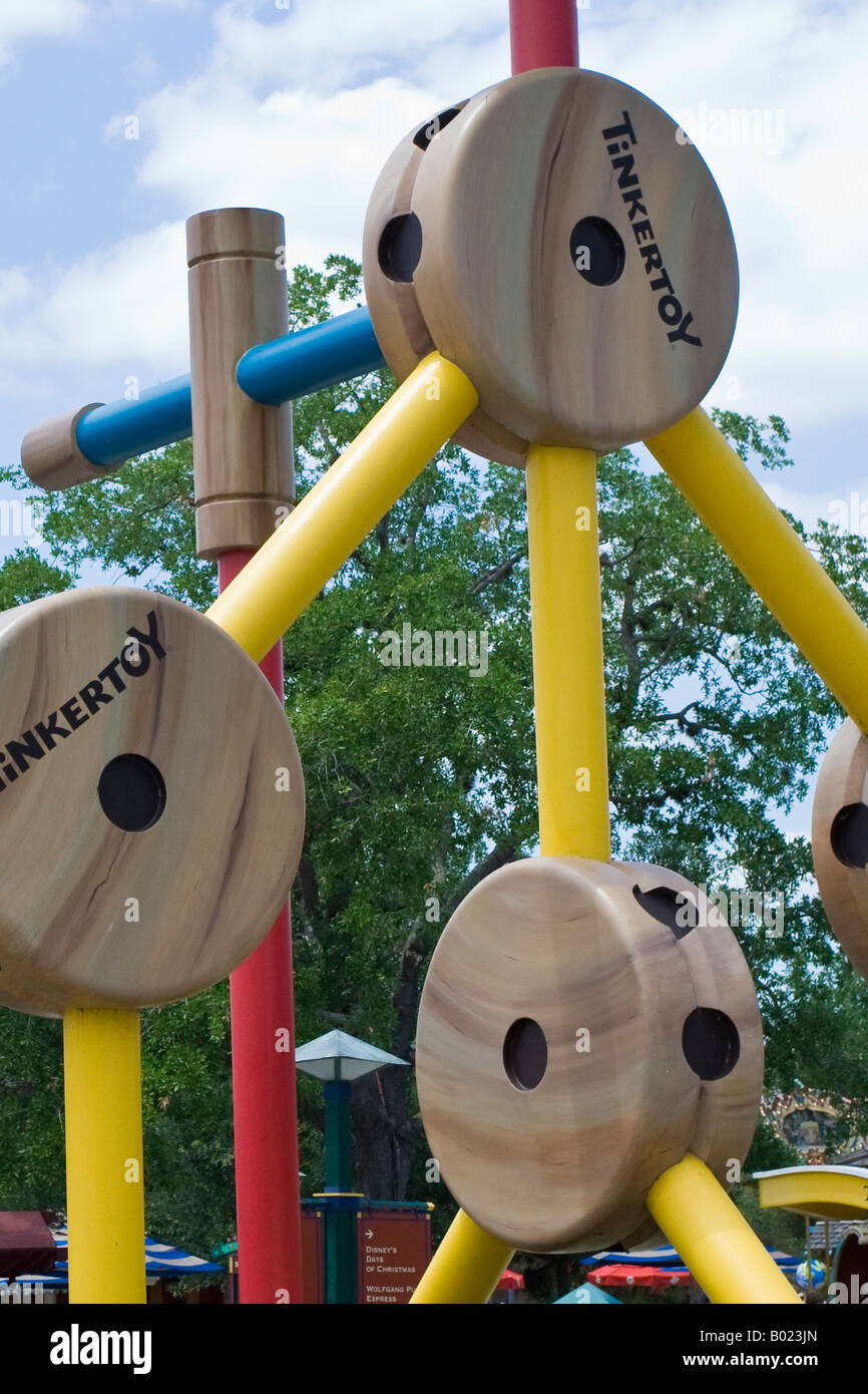 Tinkertoy Building Blocks Display at Downtown Disney Marketplace in ...