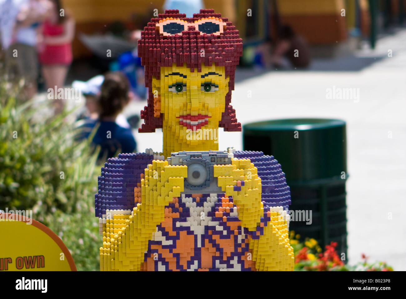 Lego Life Sized Mother Mum with Camera Stock Photo - Alamy