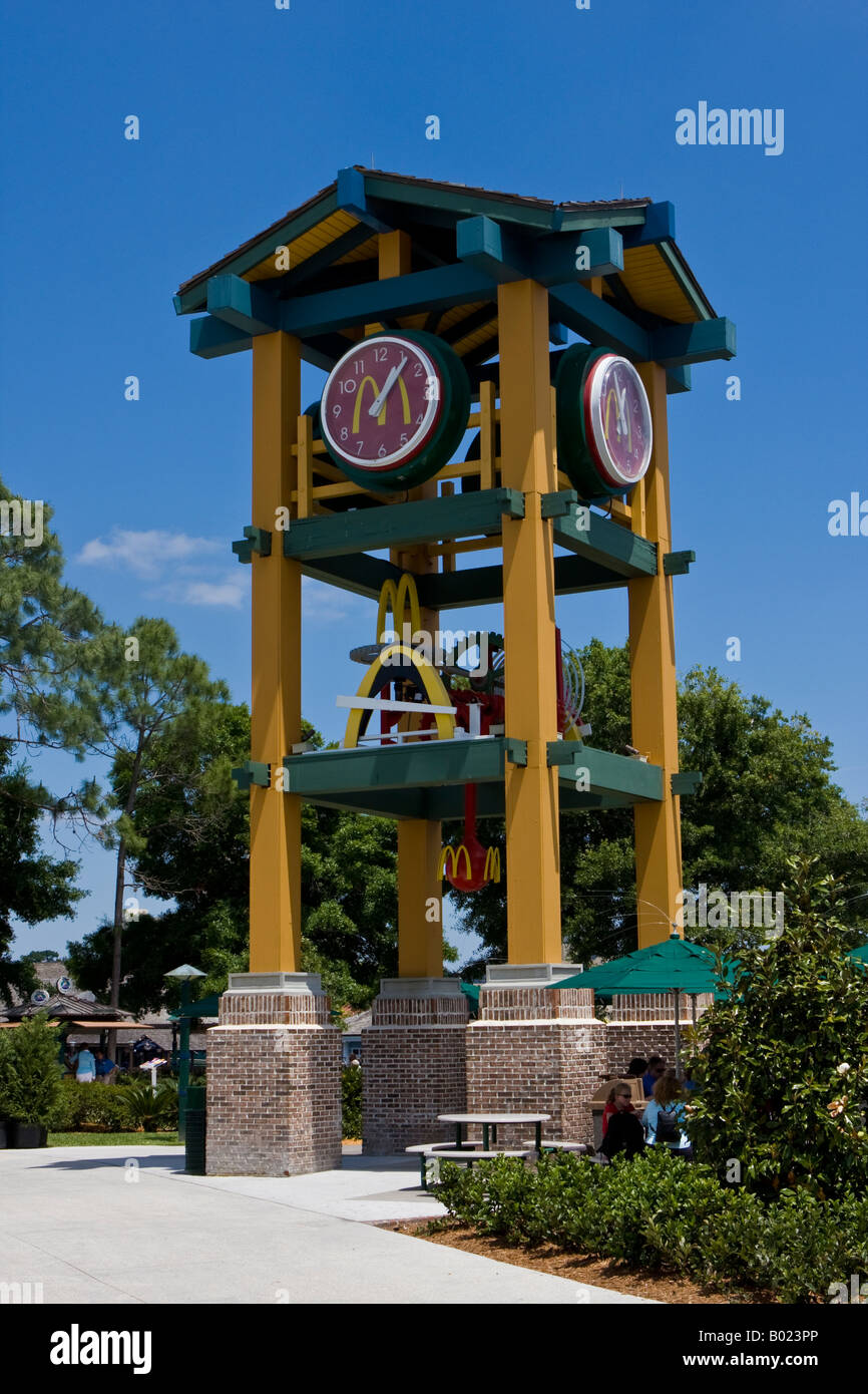 McDonald's Clock Tower at Downtown Disney Marketplace in Orlando ...