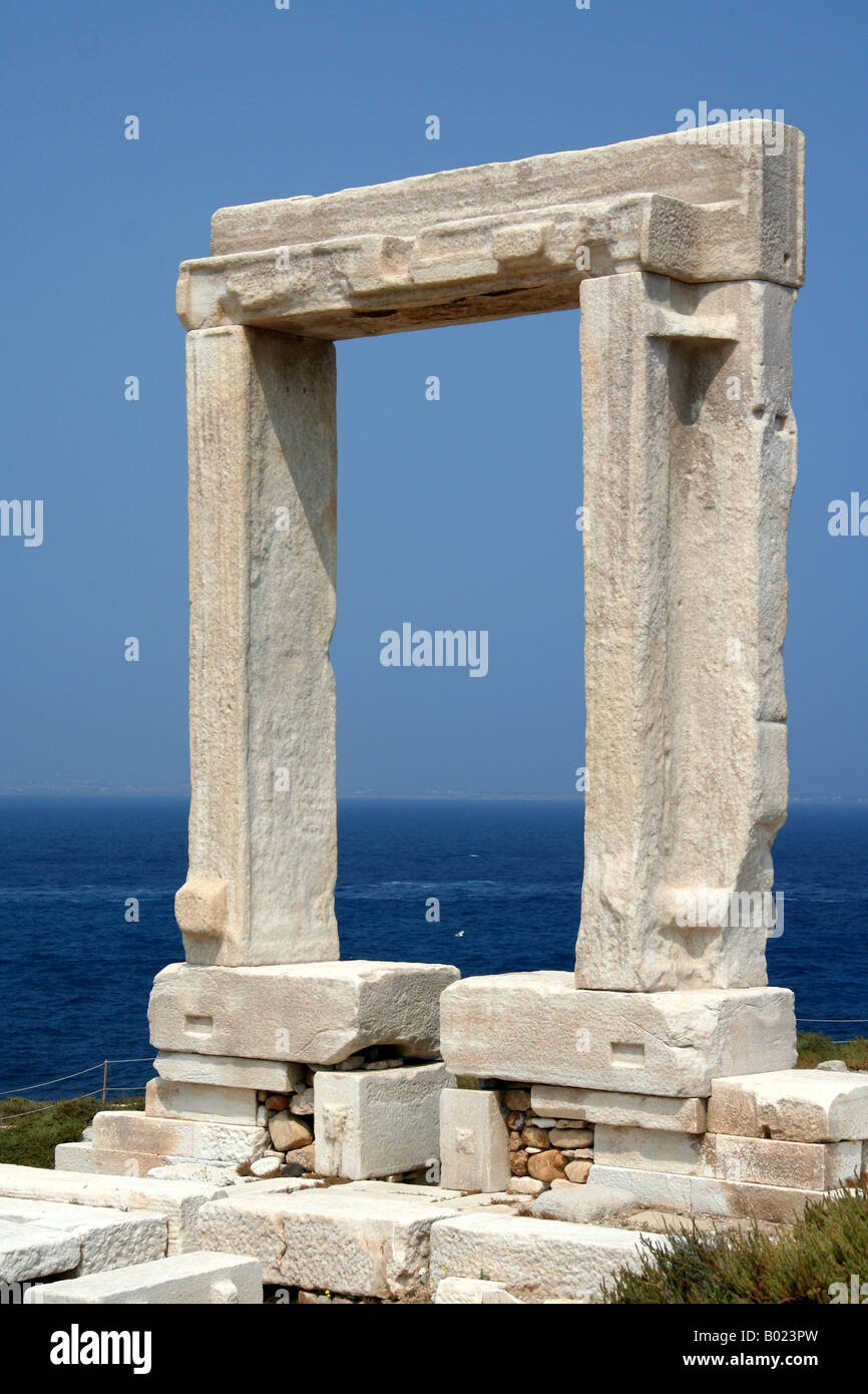 The Portara Arch, Hora, Naxos, Greece Stock Photo - Alamy