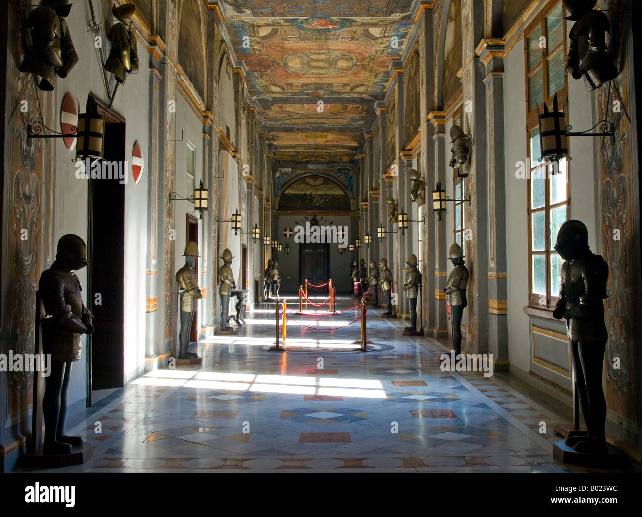 The majestic halls of the Grand Master's Palace in Valletta, Malta ...