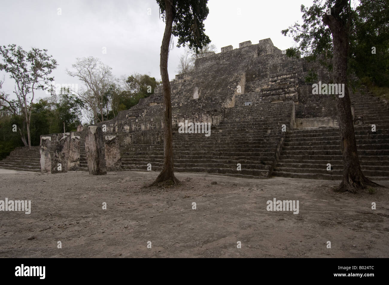 Maya ruins Calakmul Stock Photo - Alamy