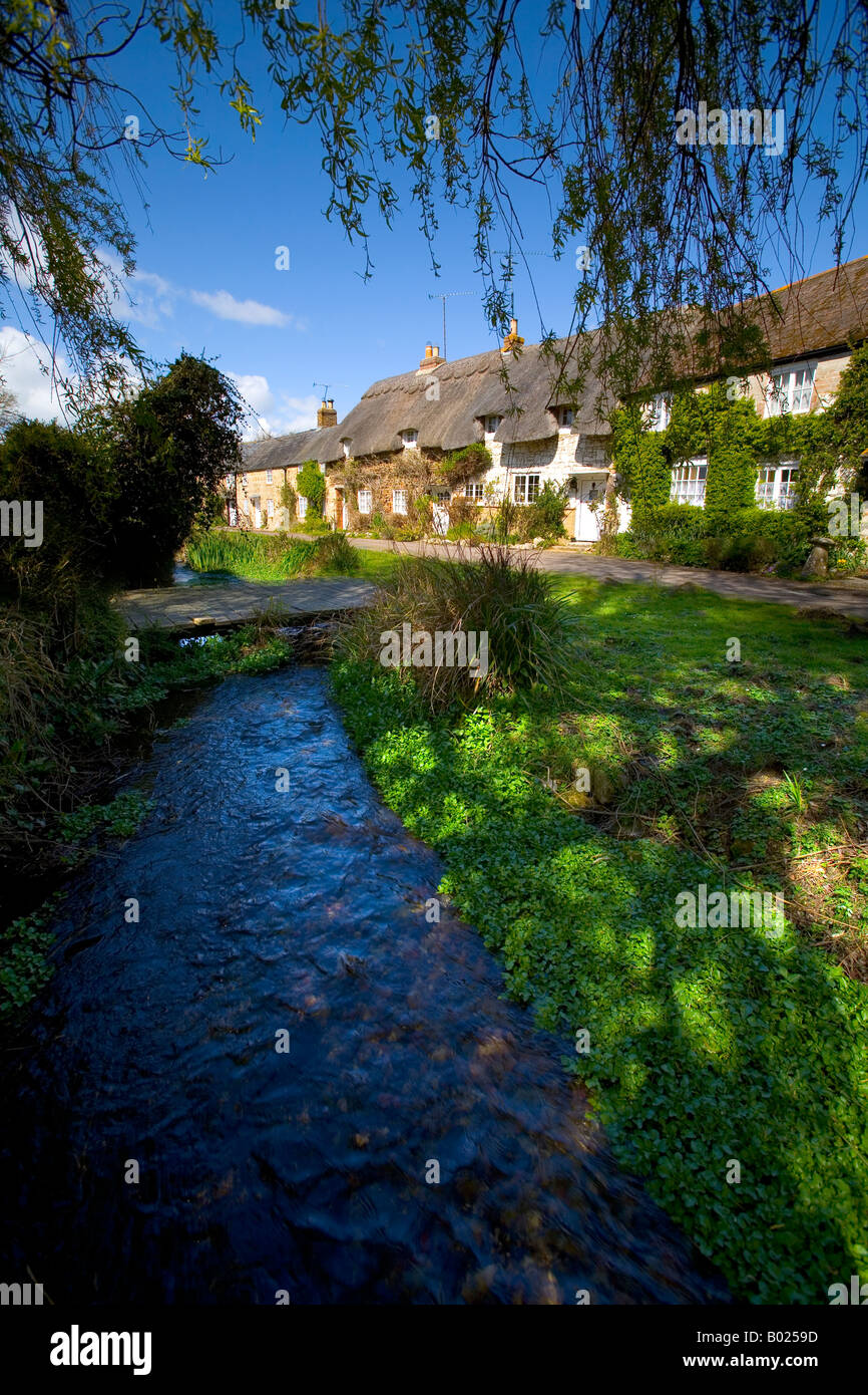 Stream Winkle Street Barrington Row Calbourne Isle of Wight England UK ...
