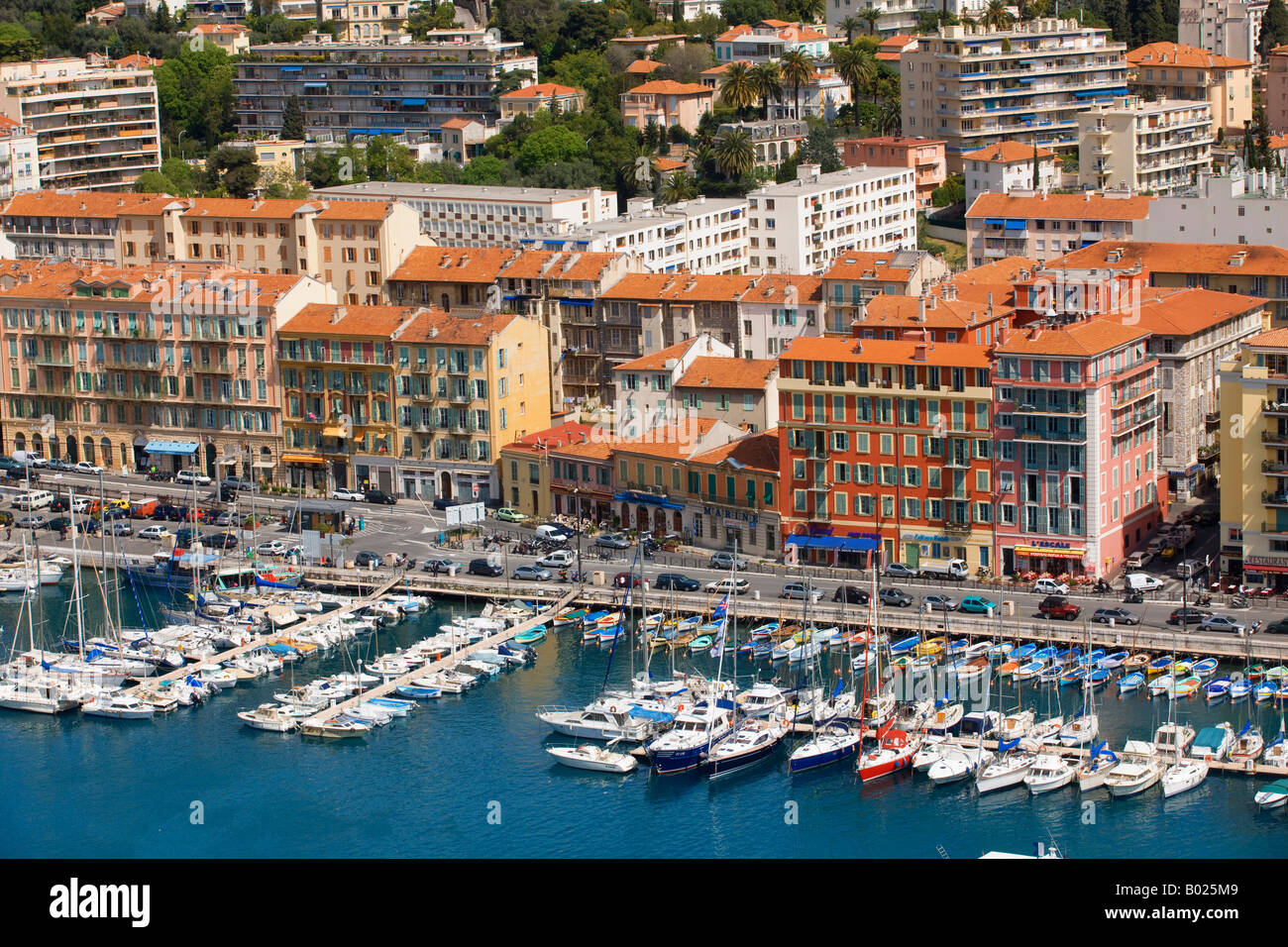 Over the harbour of Nice in the french riviera France Stock Photo - Alamy