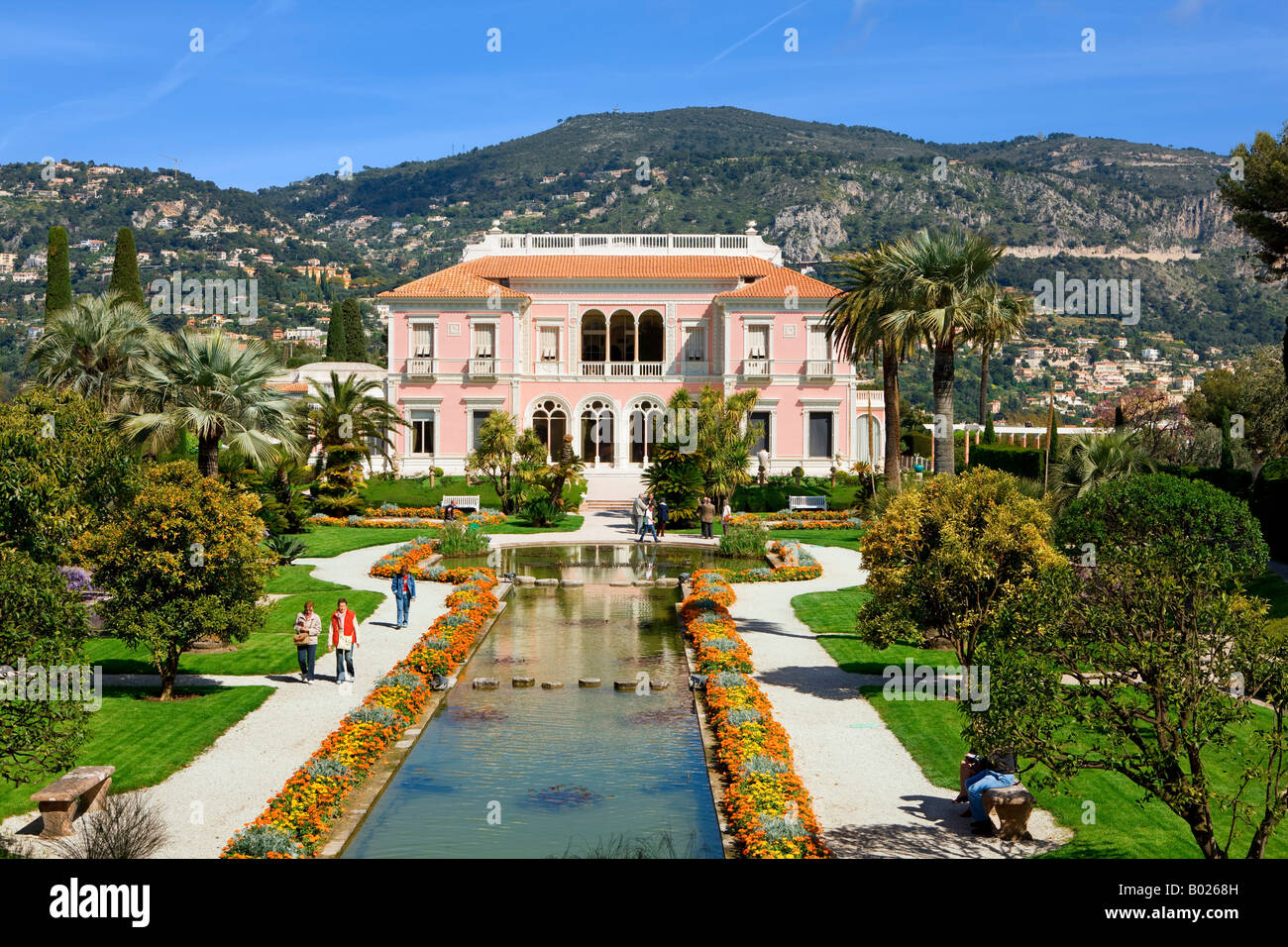 Villa Ephrussi-Rotschild in the Cap Ferrat french riviera France Stock ...