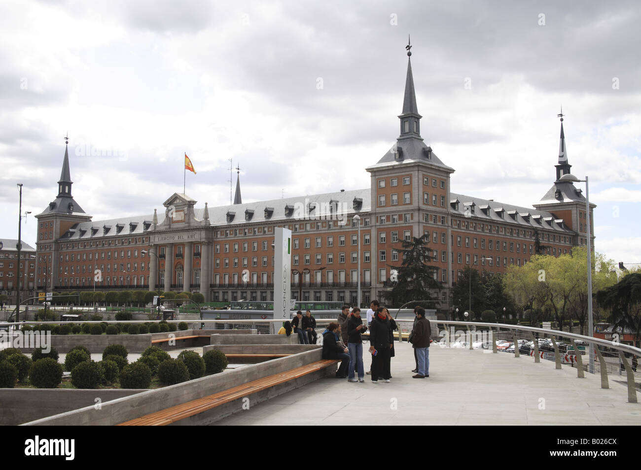Air Force headquarters building in Moncloa, Madrid, Spain Stock Photo ...
