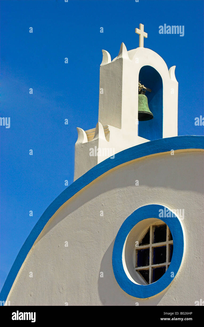 Greek Church Bell Tower Stock Photo - Alamy