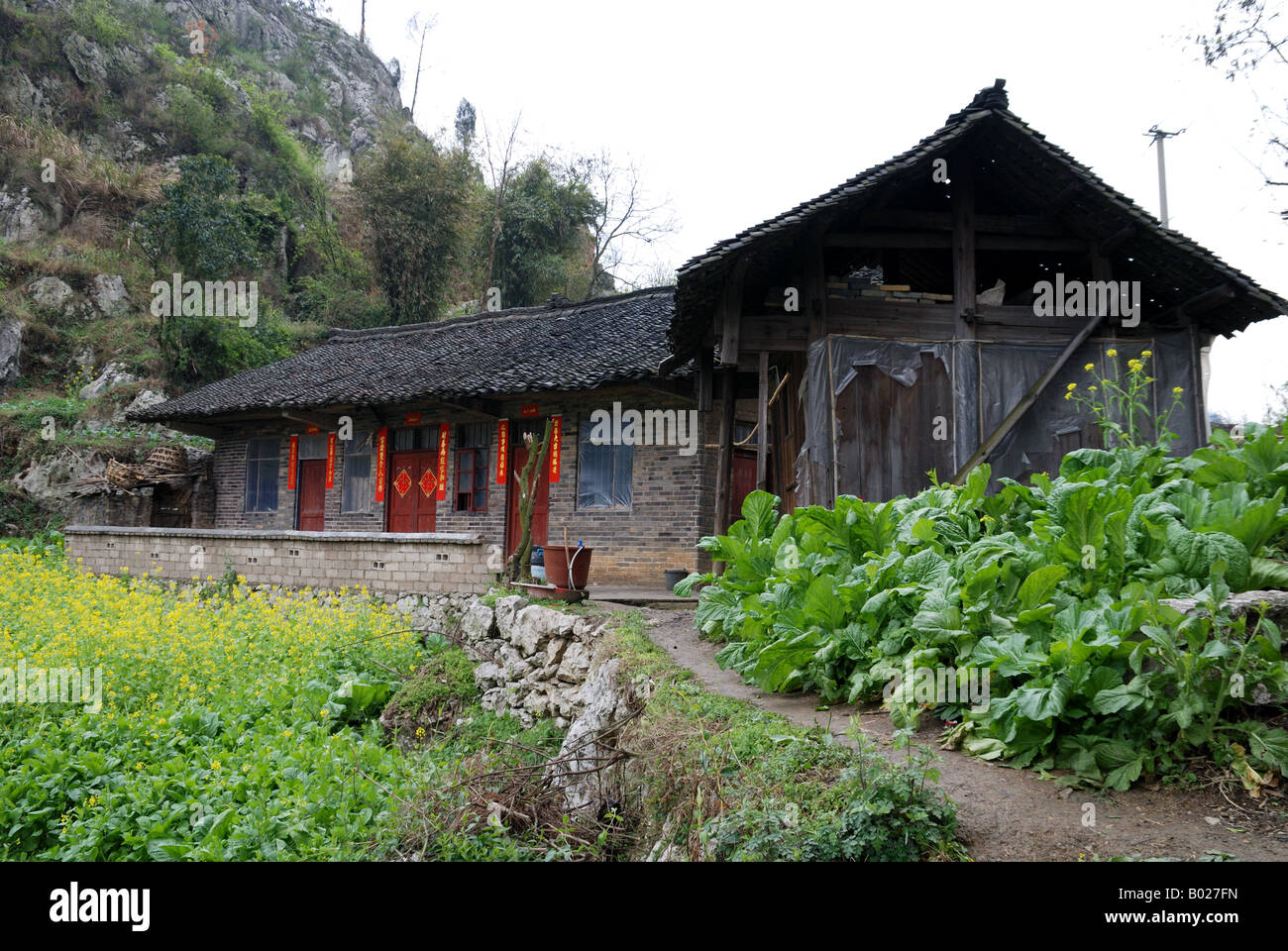 chinese miao minority house Stock Photo - Alamy