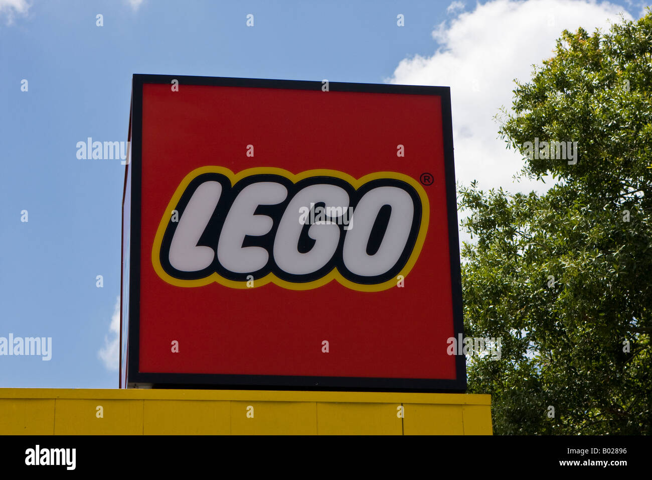 LEGO sign at Downtown Disney Marketplace in Orlando Florida USA Stock ...