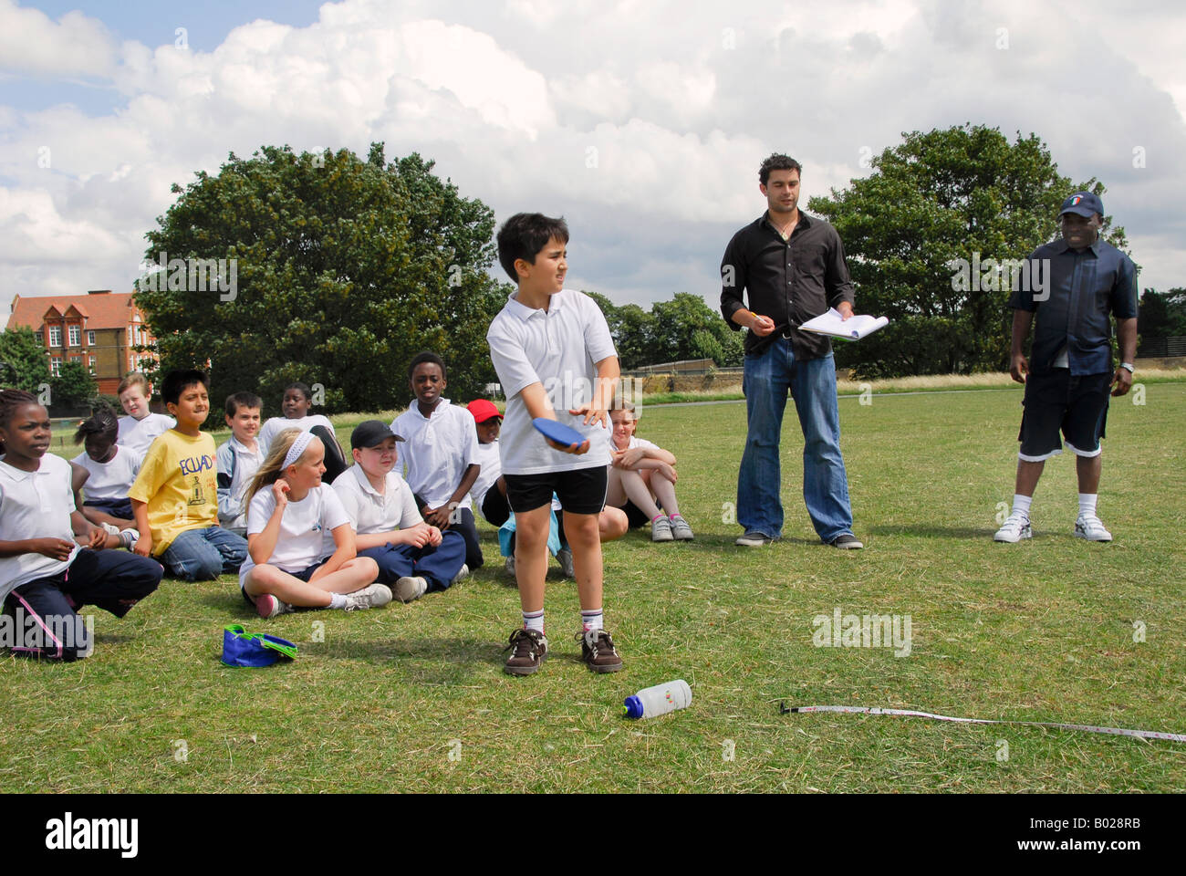 SCHOOL PUPILS IN SPORTS DAY Stock Photo - Alamy