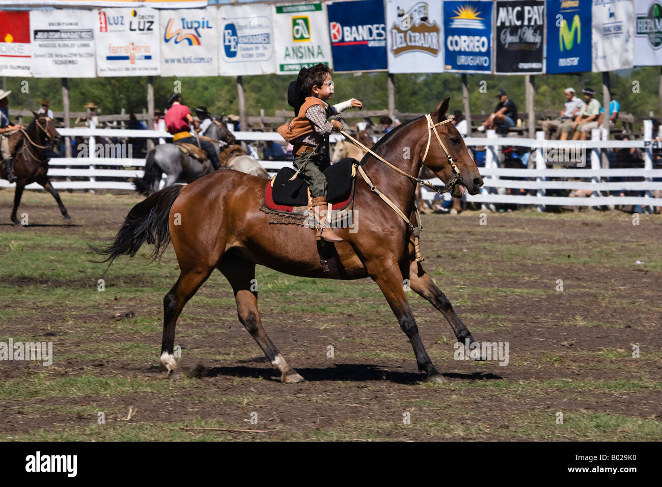 rodeo horse kid child boy fiesta gaucho cow-boy cowboy Stock Photo - Alamy