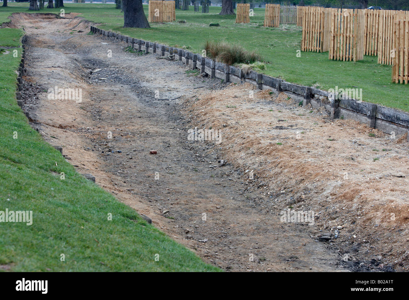 Dried-up river bed Stock Photo - Alamy