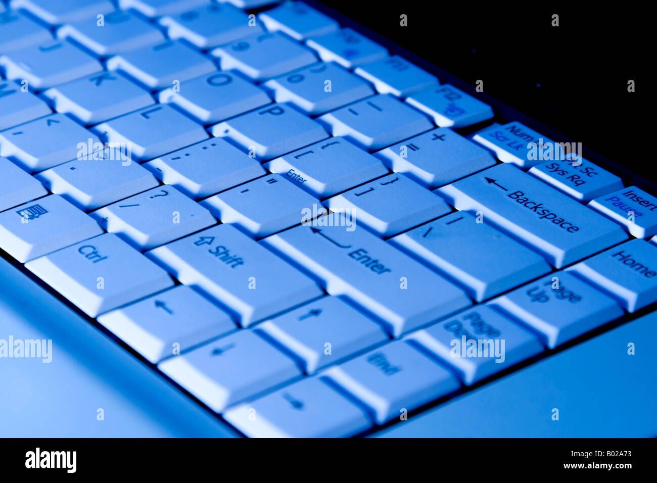 The keys of a laptop computer ready for a user Stock Photo - Alamy