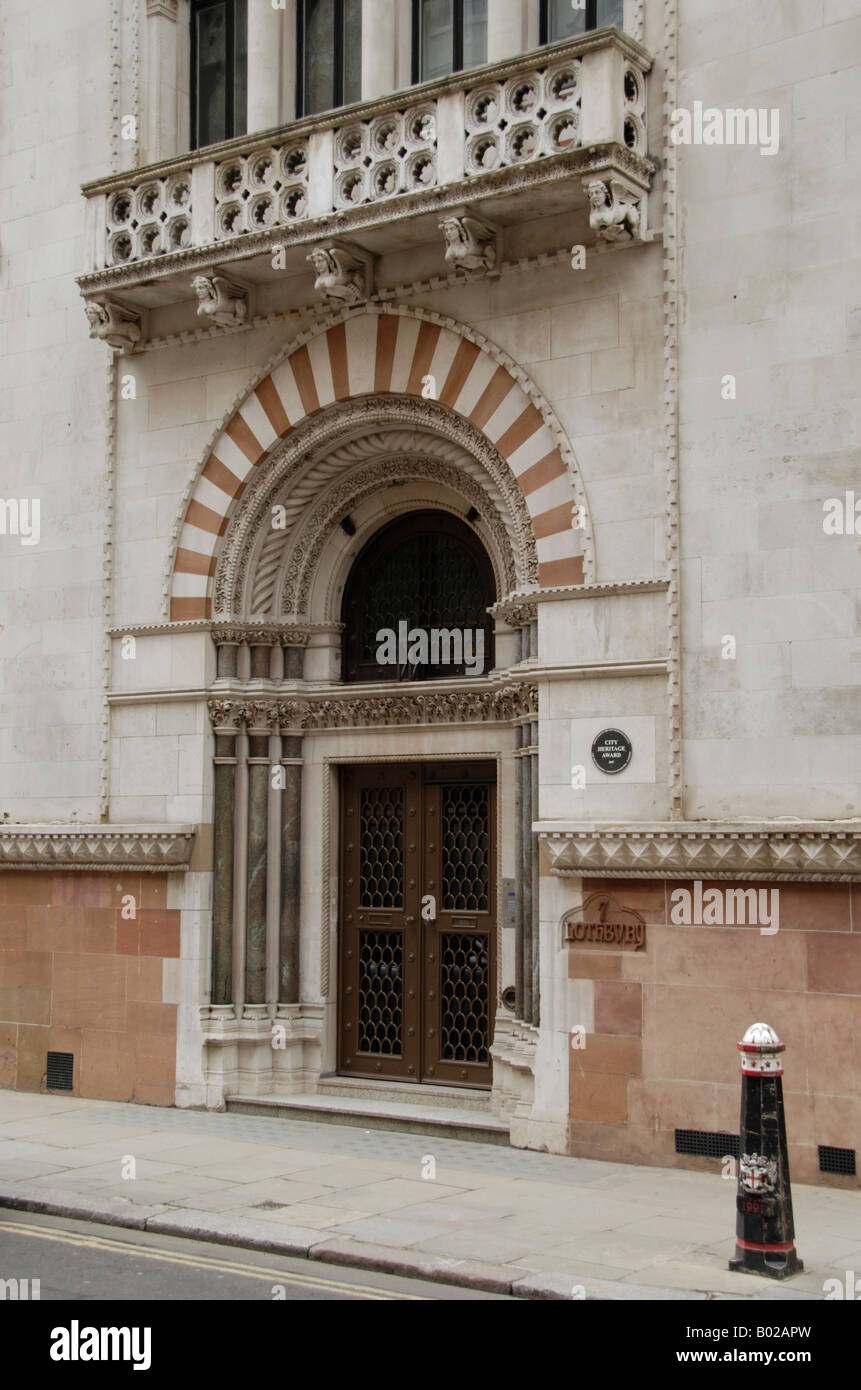 Exterior of building at number 7 Lothbury City of London Stock Photo ...