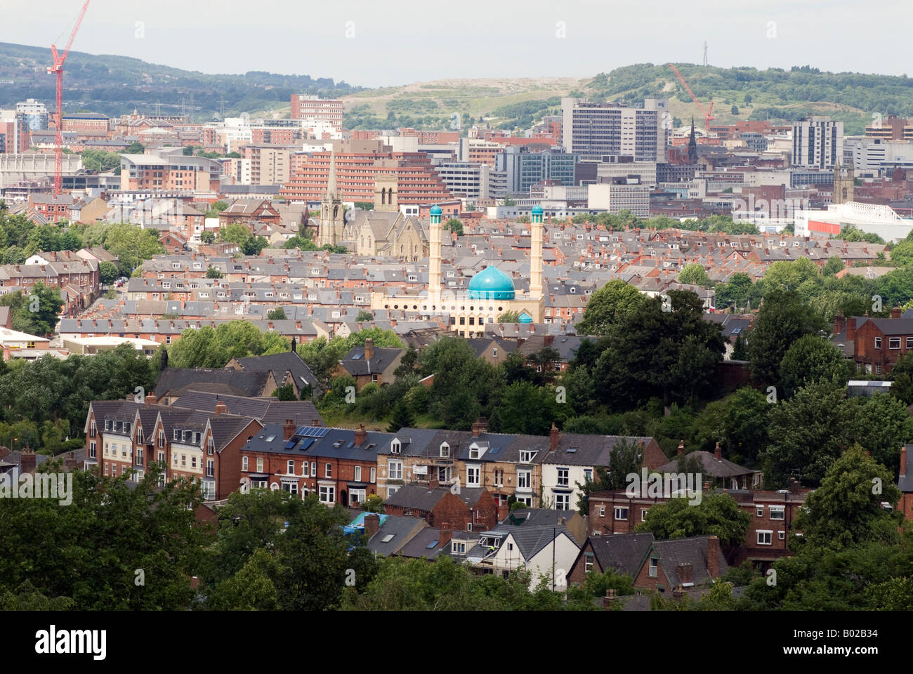Sheffield city centre aerial hi-res stock photography and images - Alamy