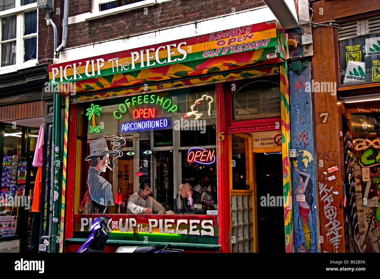 Amsterdam Coffee Shop Joint Haschisch Gras Canabis Marihuana Dope ...