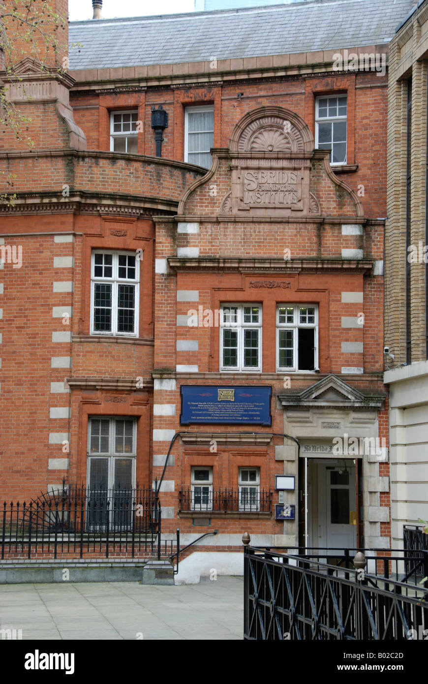 St Bride Foundation Institute Bride Lane London Stock Photo - Alamy
