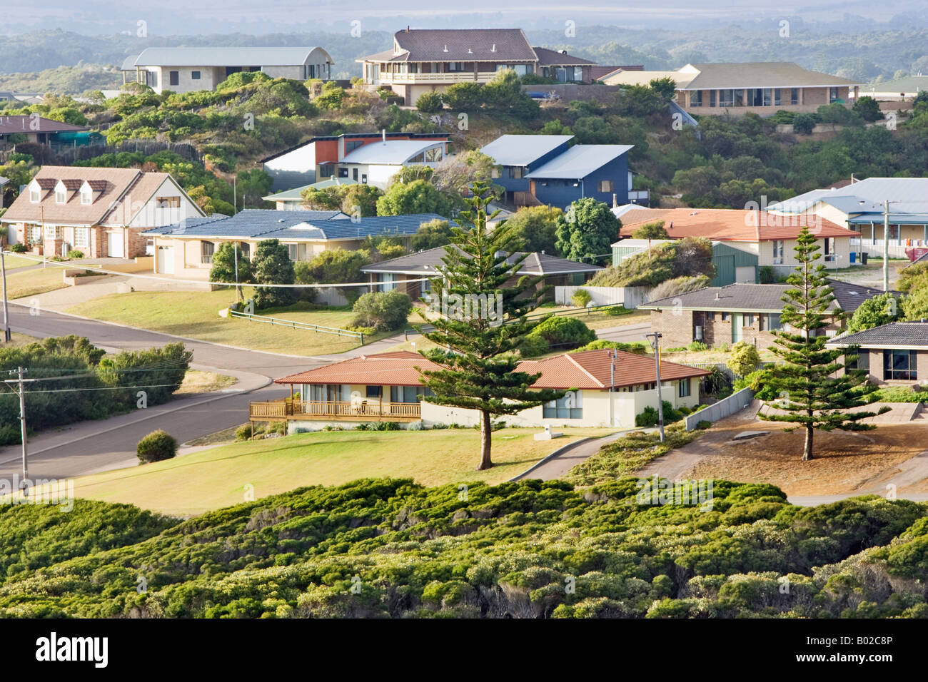 Various styles of large modern luxury housing at Esperance, Western ...