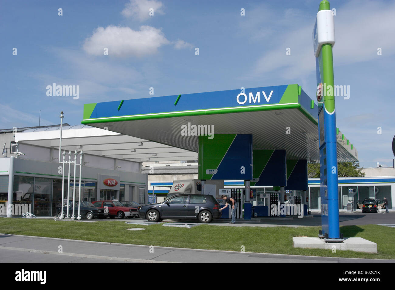 Omv gas station Stock Photo - Alamy