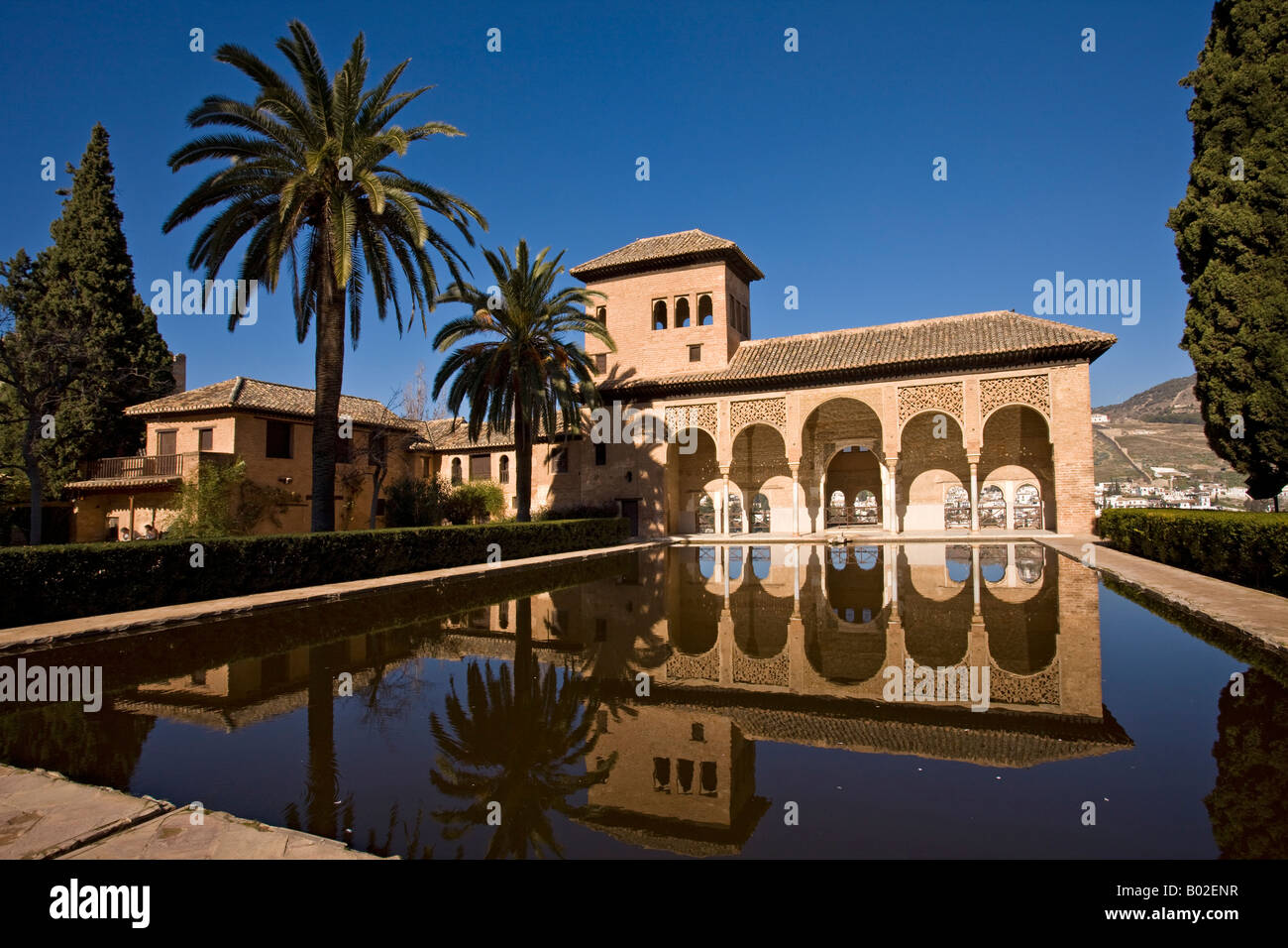 The Ladies Tower Torre de las Damas Garden of the Partal the Alhambra ...