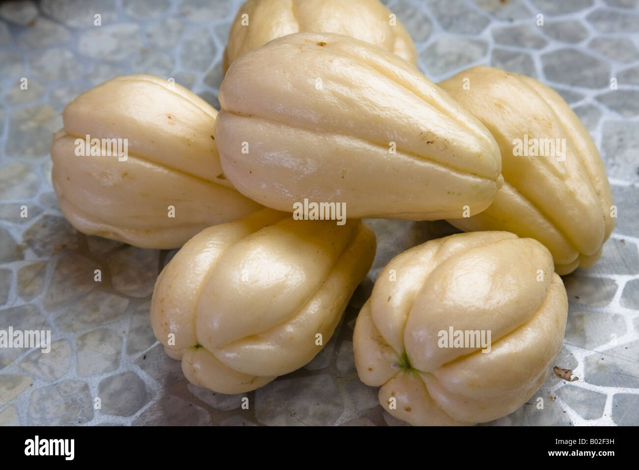 Tropical organic fruit and vegetables in the Seychelles Stock Photo - Alamy