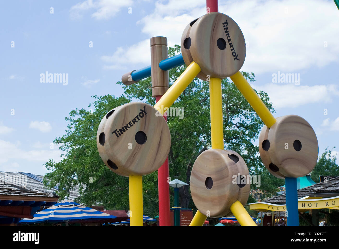 Tinkertoy Building Blocks Display at Downtown Disney Marketplace in ...