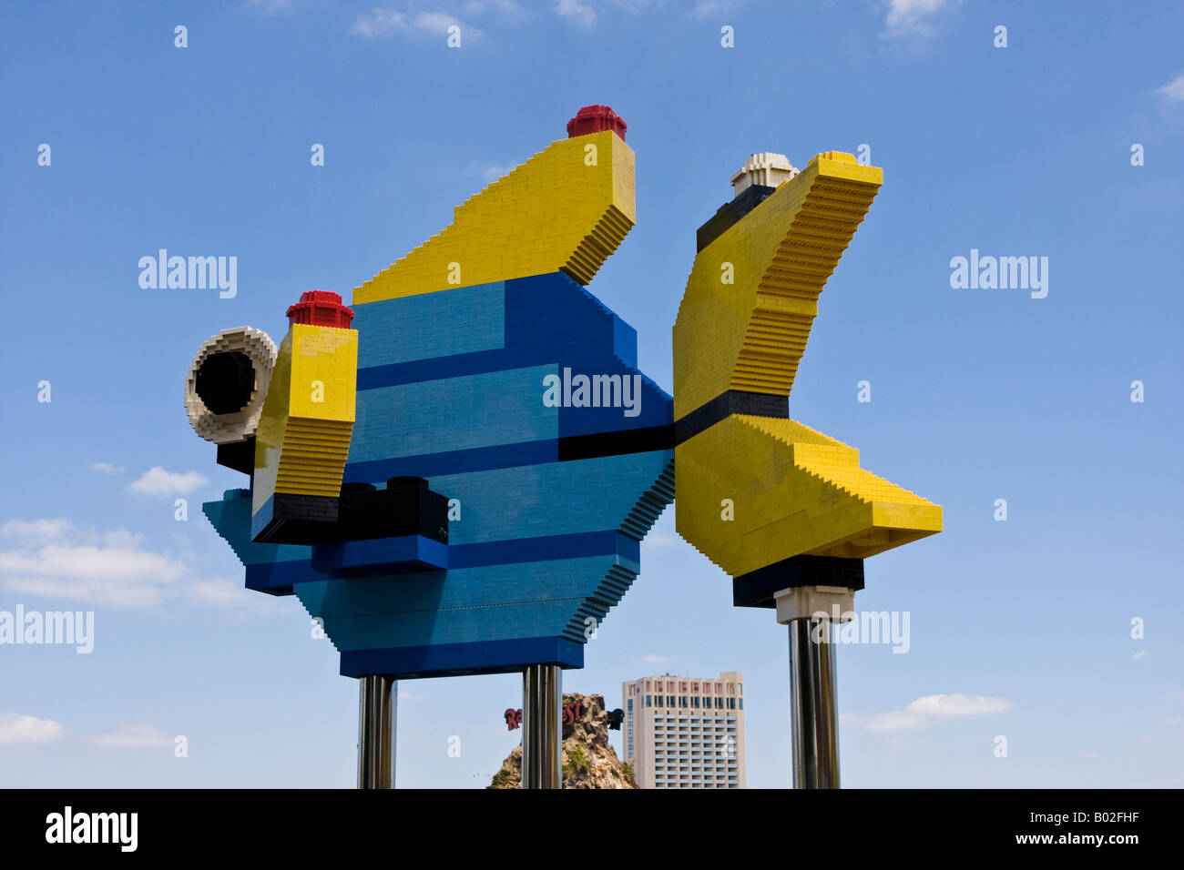 LEGO Fish at Downtown Disney Marketplace in Orlando Florida USA Stock ...