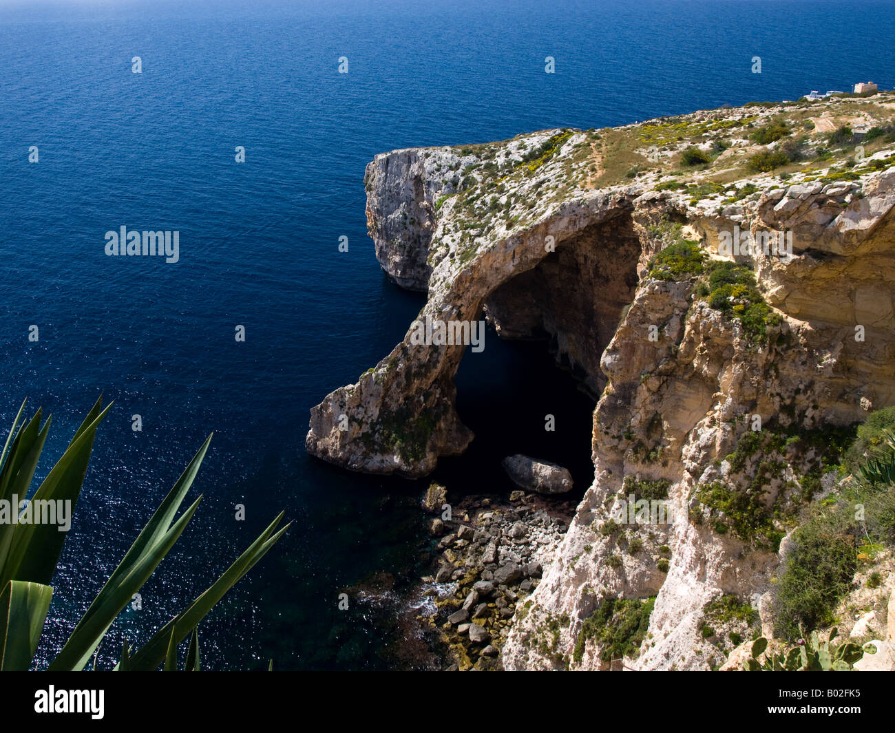 The Blue Grotto in Malta Stock Photo - Alamy
