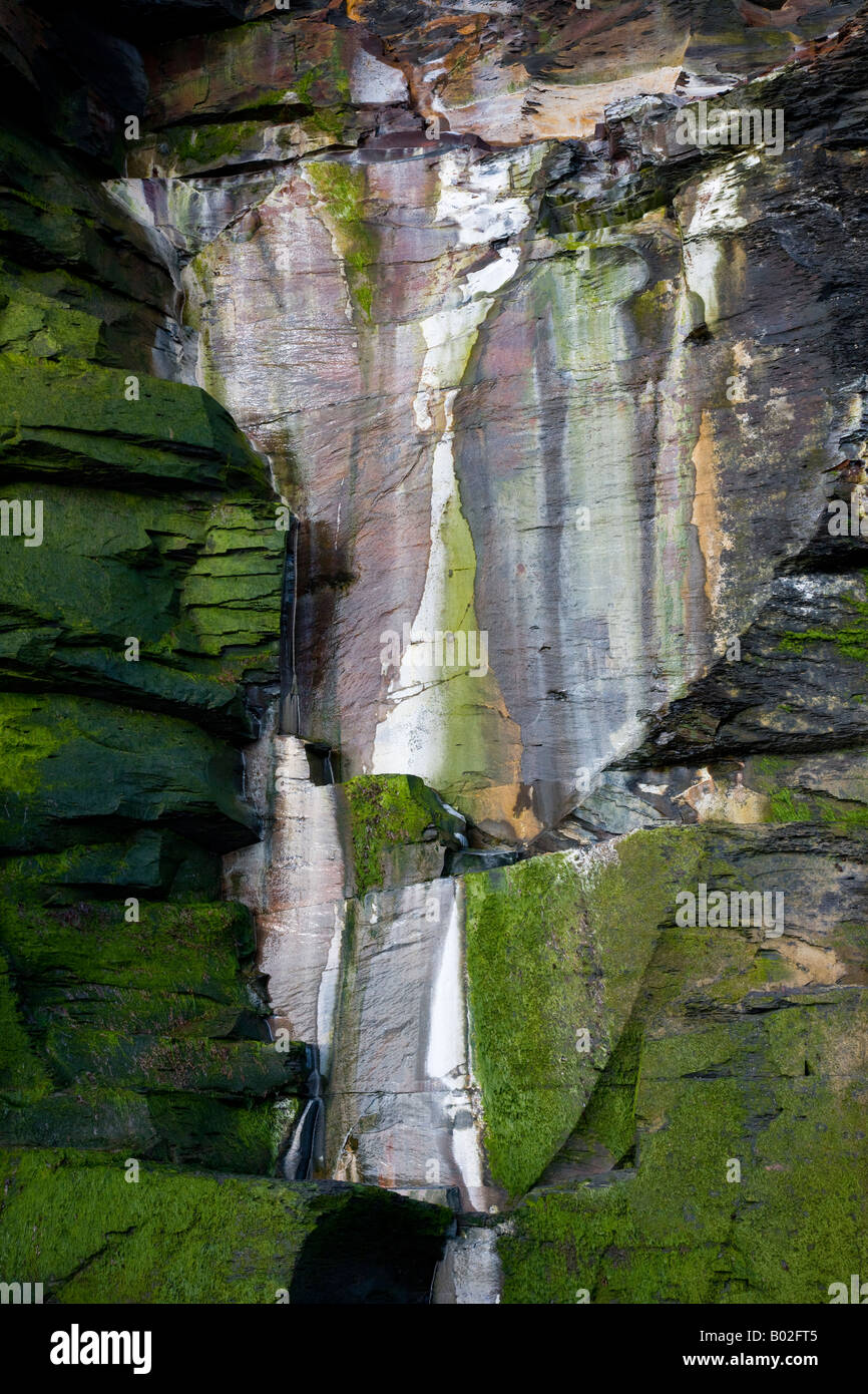 Stained Cliff Face Saltwick Bay near Whitby North Yorkshire Coast Stock ...