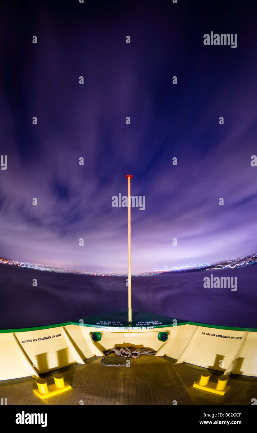 sydney lights from Manley ferry Stock Photo - Alamy