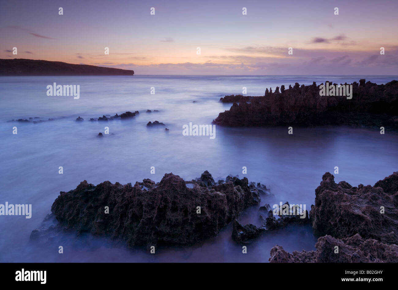 amoeira Sunset with blurred milky water with incoming tide Amoeira ...