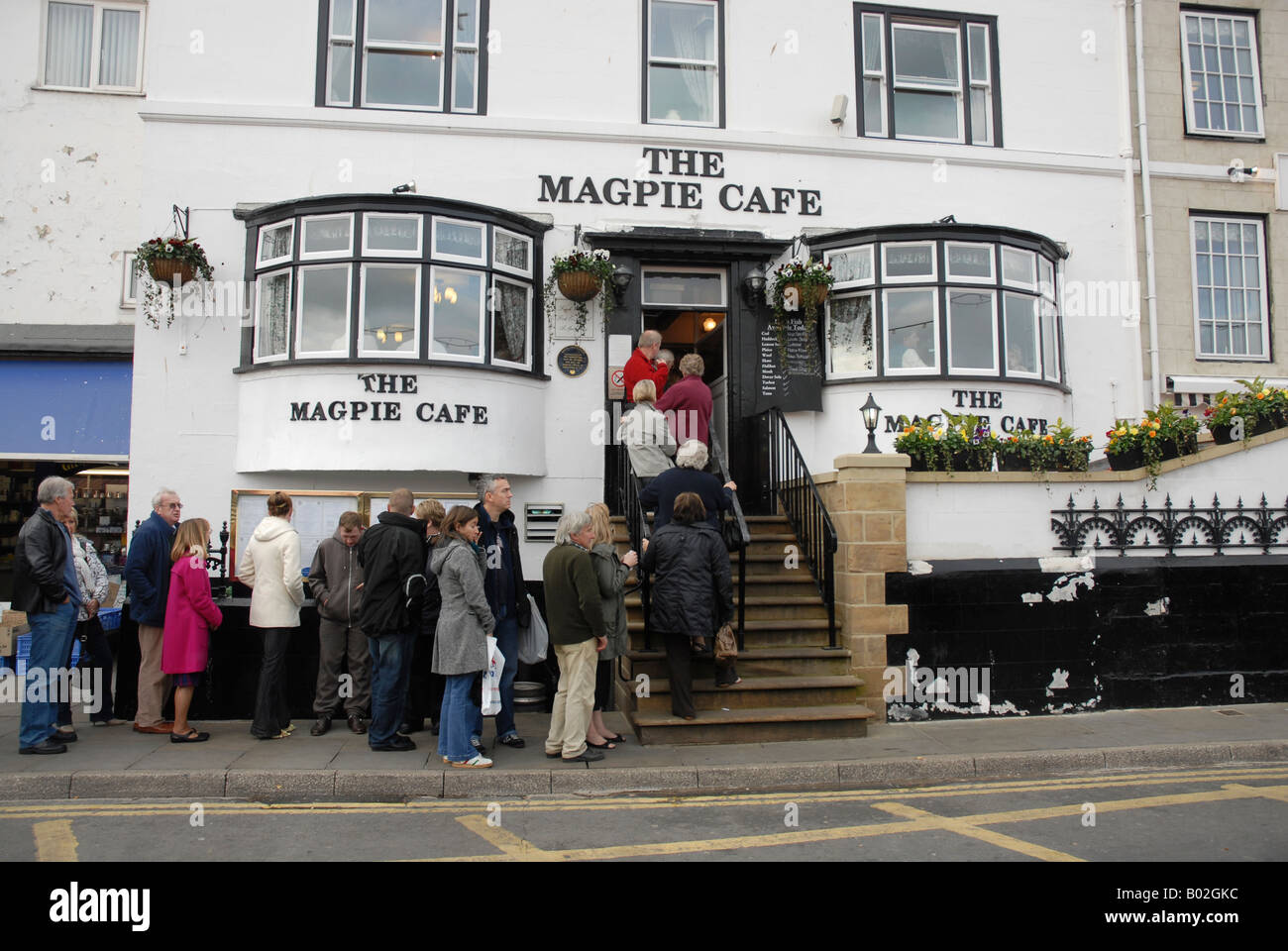 The regular queue outside the famous fish and chip restaurant The ...