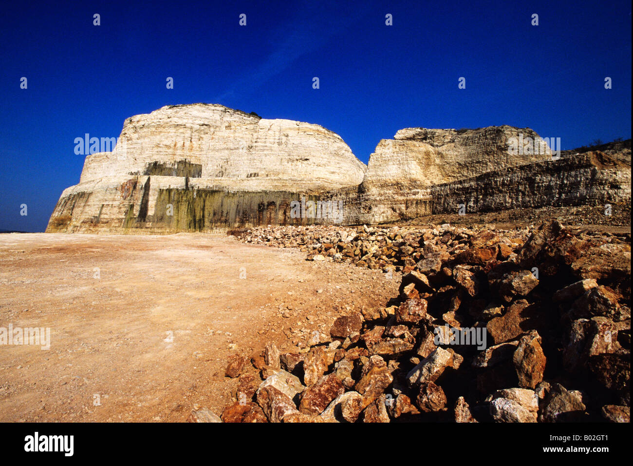 Quarry mining in Canino Italy Stock Photo - Alamy