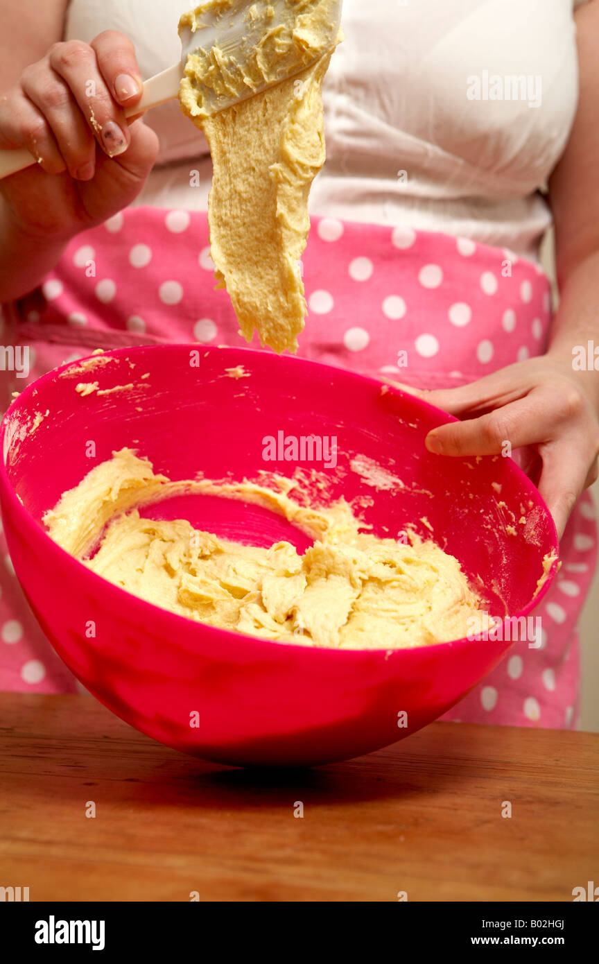 Close shot woman making cake hi-res stock photography and images - Alamy