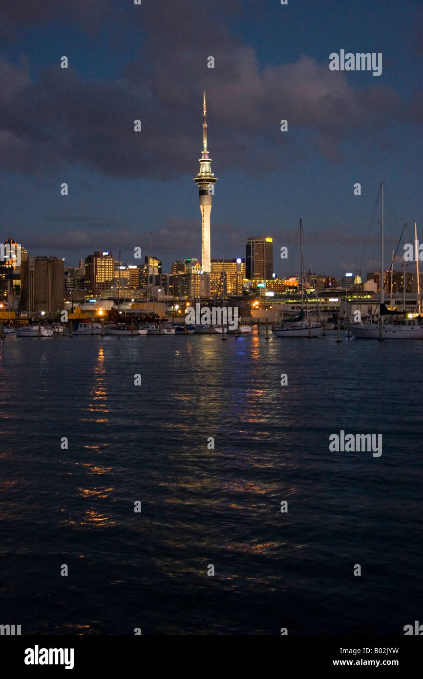 View westhaven marina sky tower hi-res stock photography and images - Alamy
