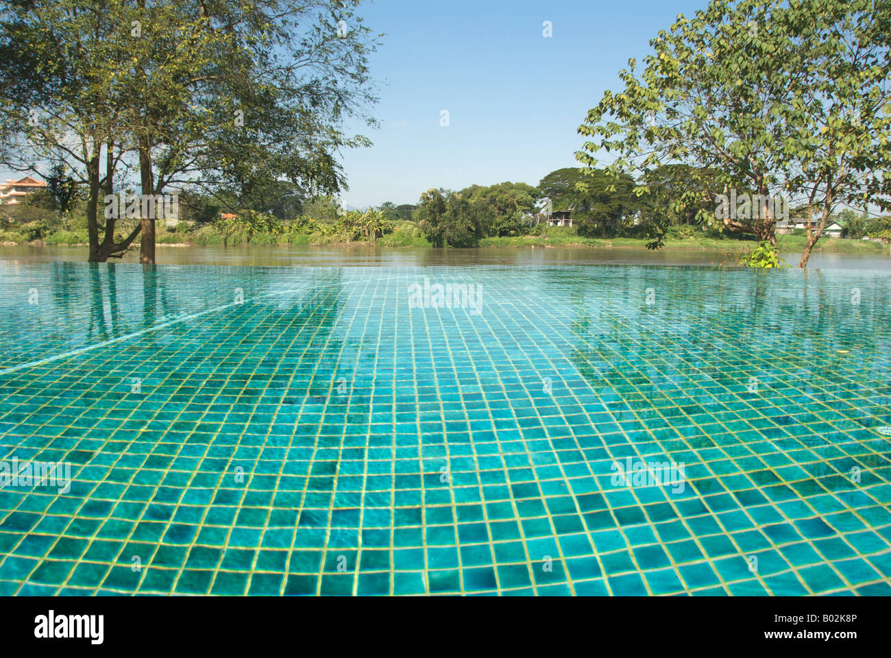 Infinity swimming pool Legend of Chiang Rai Hotel Chiang Rai Thailand ...