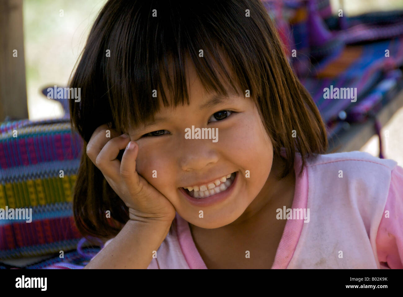 Lahu girl Chiang Rai Province Northern Thailand Stock Photo - Alamy