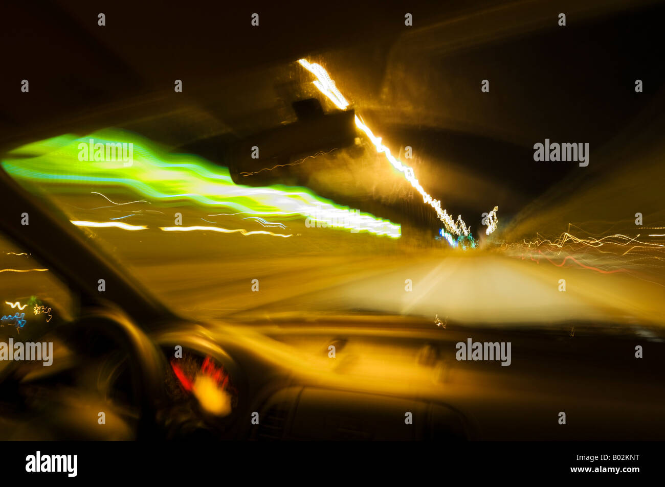 Dashboard lights driving night hi-res stock photography and images - Alamy