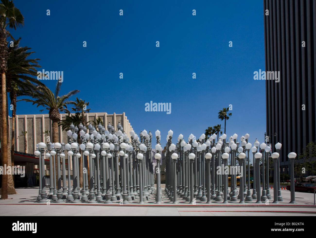 Urban Light installation at LACMA Broad Contemporary Art Museum by ...