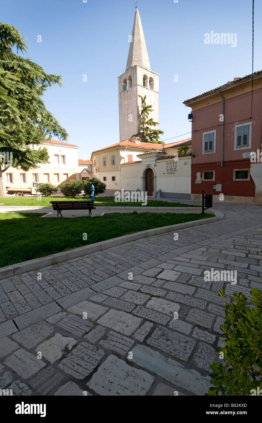 Dobrila Juraj Square in Porec, Croatia Stock Photo - Alamy