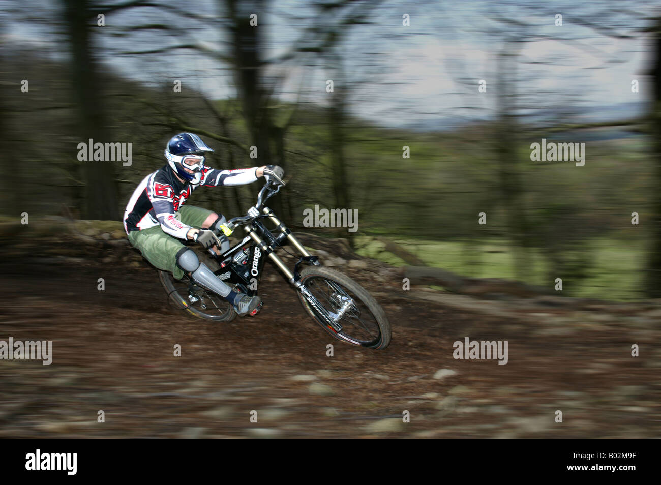 professional downhill rider Stock Photo - Alamy