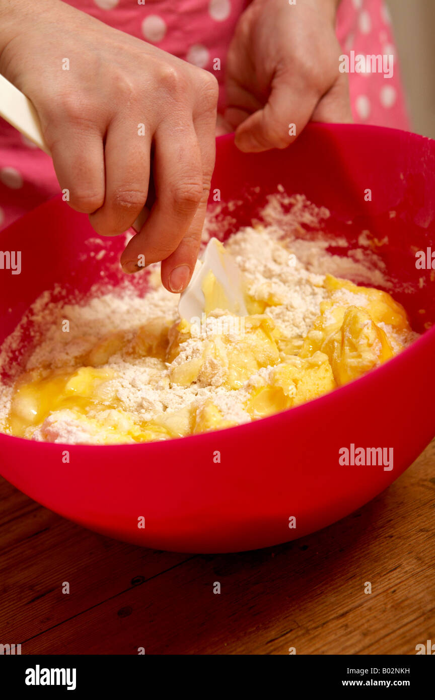 Close shot woman making cake hi-res stock photography and images - Alamy