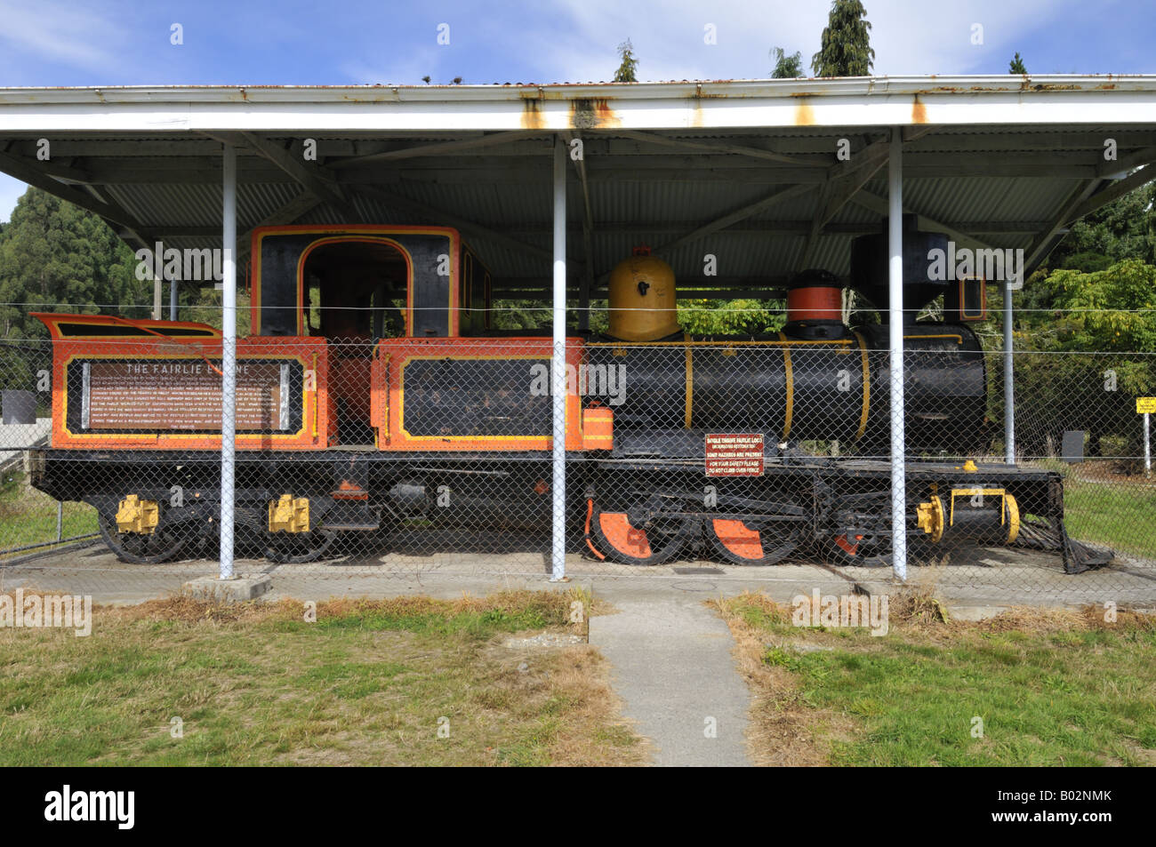 Fairlie engine R28 at Reefton New Zealand Stock Photo - Alamy