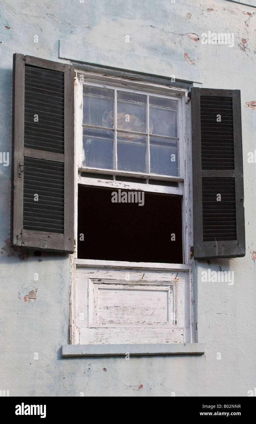 Open Window French Quarter Stock Photo - Alamy