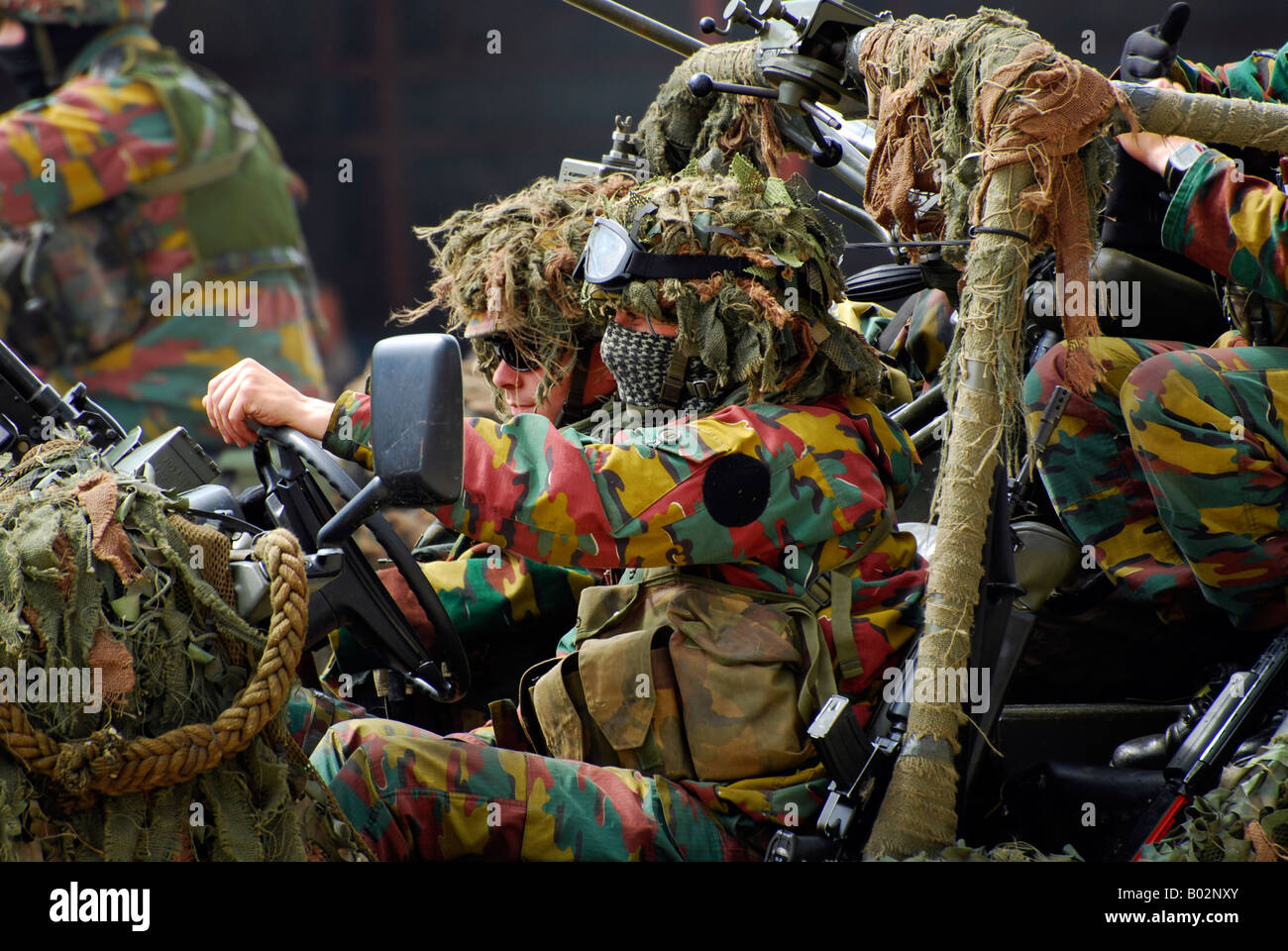 Members of a recce or scout team of the Belgian Army Stock Photo - Alamy
