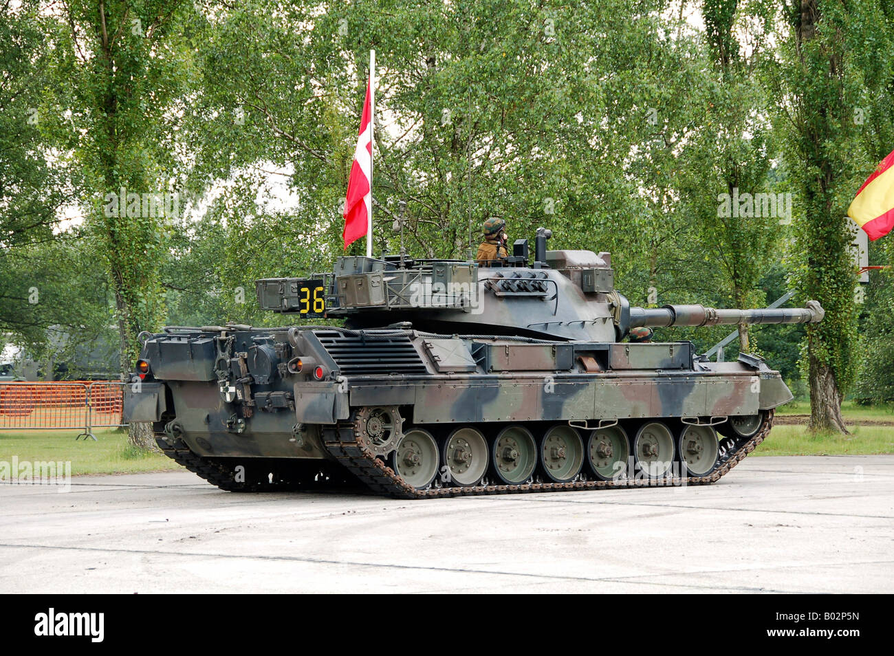The Leopard 1A5 of the Belgian Army in action Stock Photo - Alamy