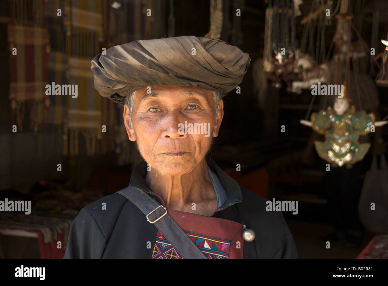 Portrait Akha man Chiang Saen Chiang Rai Province Northern Thailand ...
