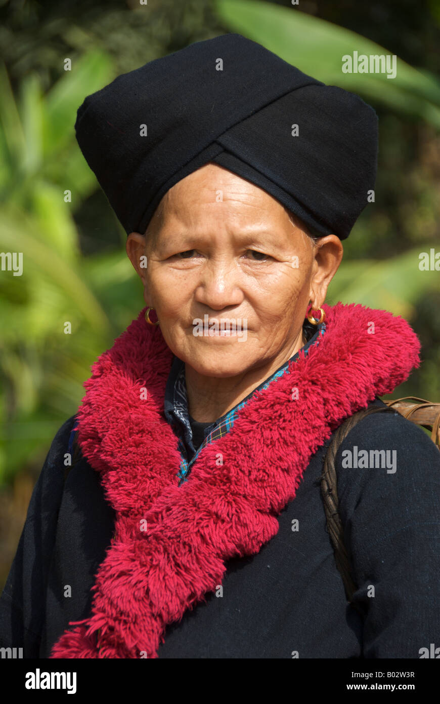 Portrait Yao hill tribe woman Chiang Rai Province Northern Thailand ...