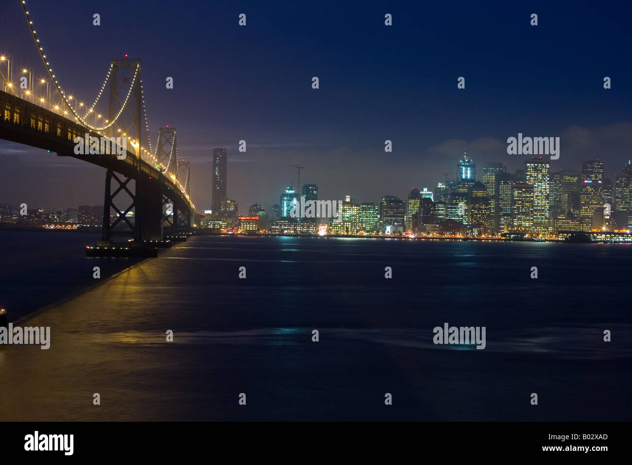 The San Francisco-Oakland Bay Bridge in San Francisco, California Stock ...